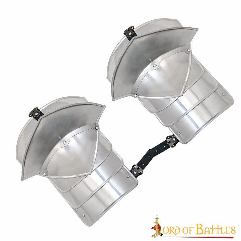 Medieval Fantasy Knight Shoulder Pads with Blade Breakers 18mm cali...