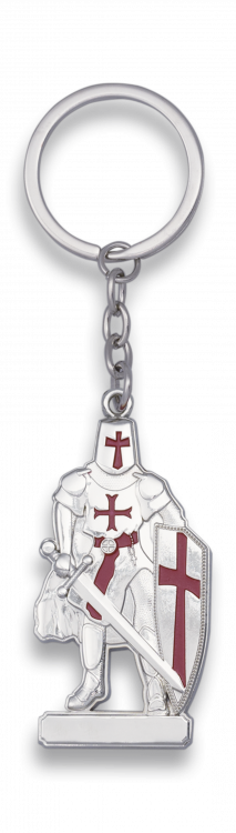 Porta Chaves Knight Templar Technical Long Five inches. Material Zamak